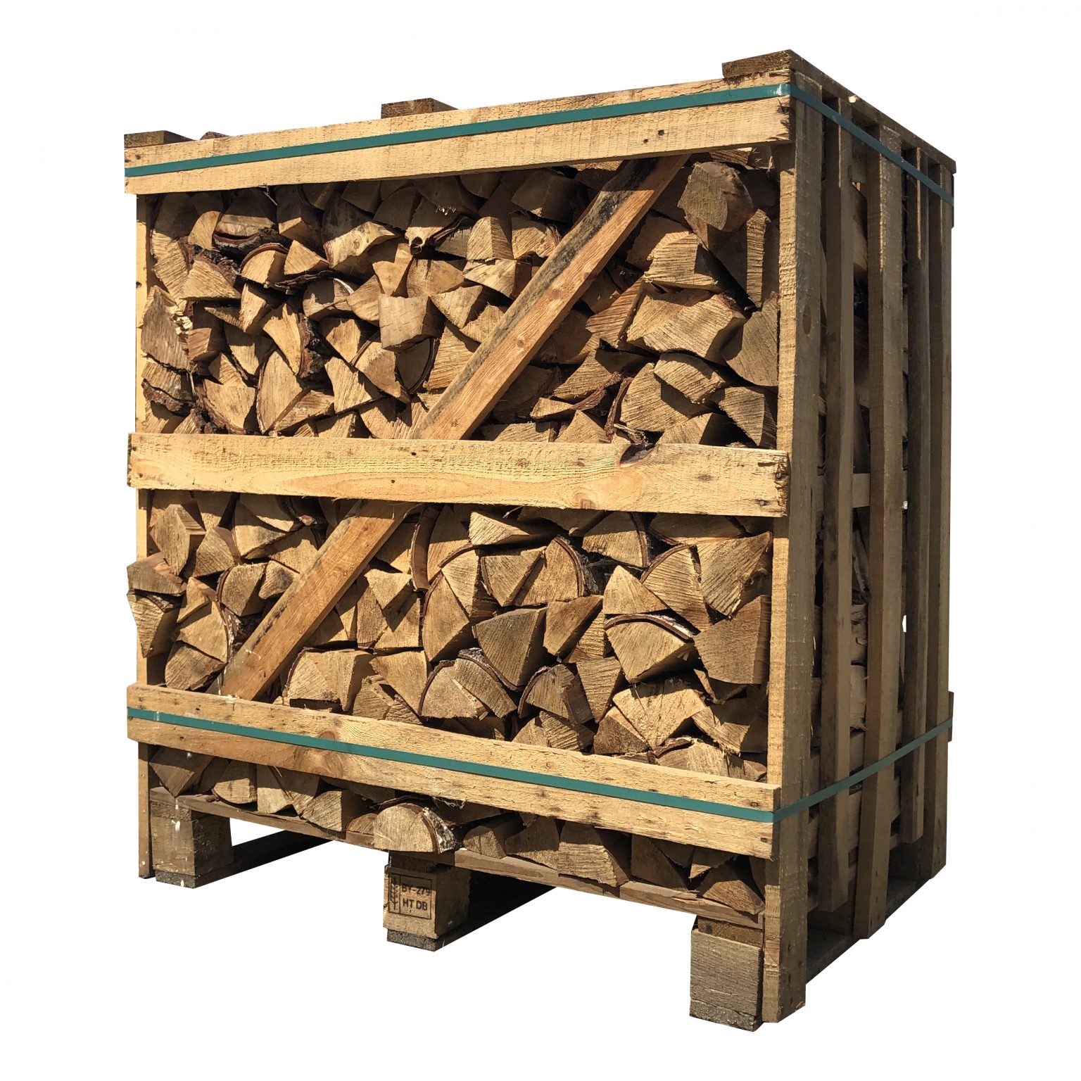 Berkenhout ovengedroogd - gestapelde pallet - Haardhouttoppers.nl